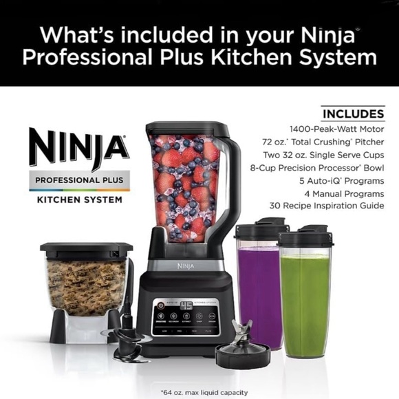 Ninja | Kitchen | Ninja Professional Plus Kitchen Blender System | Poshmark
